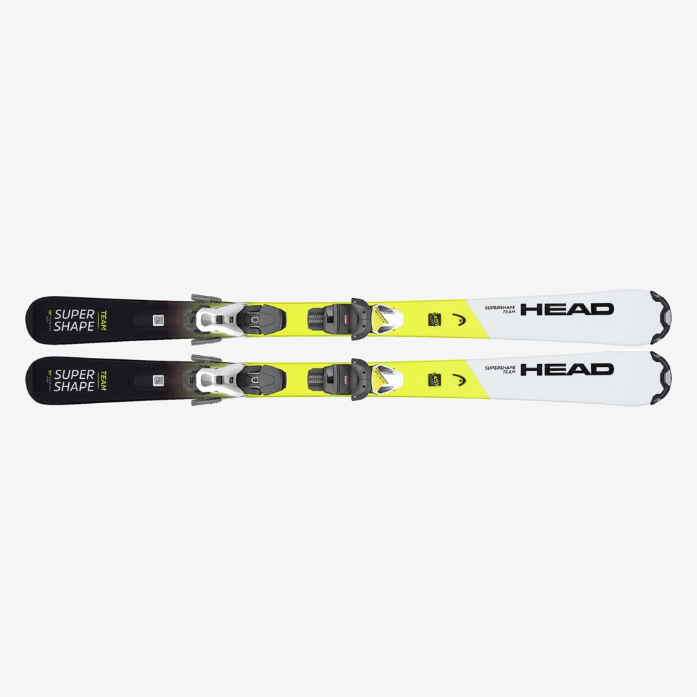 HEAD Supershape Team Easy JRS Skis w/JRS 4.5 GW Bindings Kids Sz 127cm