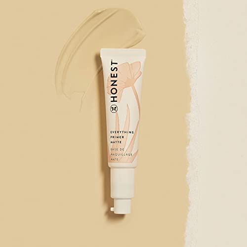 Honest Beauty Everything Primer Matte with Micronized Bamboo Powder, EWG Certified + Dermatologist Tested & Cruelty Free, Sheer, 1 Fl Oz