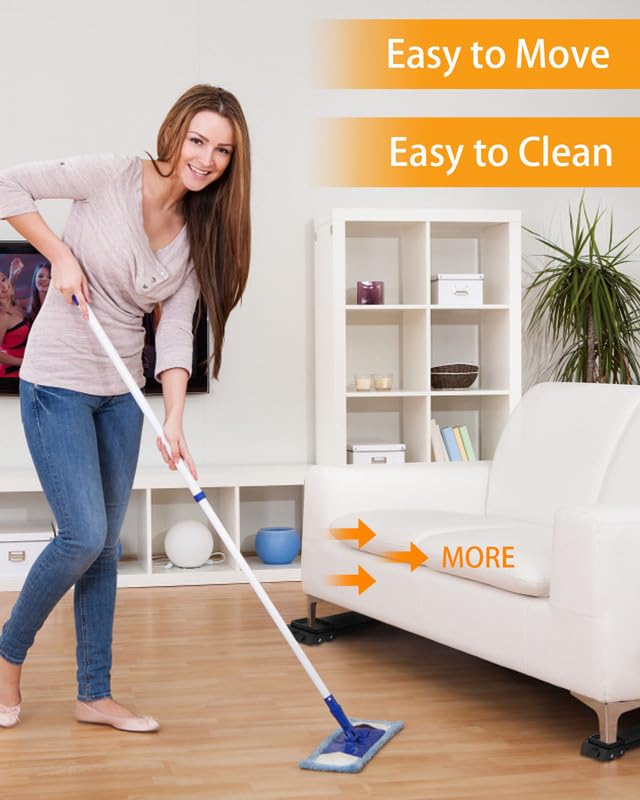 Heavy Duty Appliance Rollers,EWX Fourth Generation Extendable Appliance Rollers Adjustable Base For Washer and Dryer, Easily Move Washing Machine, Furniture,Refrigerators,Wine cooler