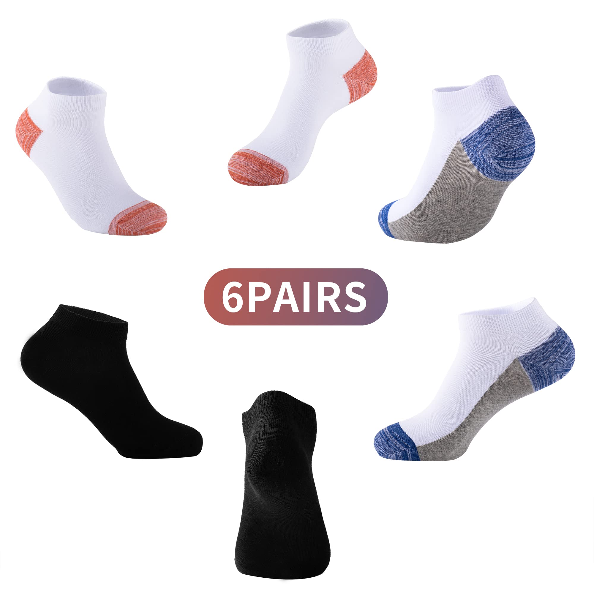 IEOVIEE Active Athletic Socks for Women, Low Cut Ankle Athletic Socks Cushioned Running Performance Breathable Sock for size 6-11