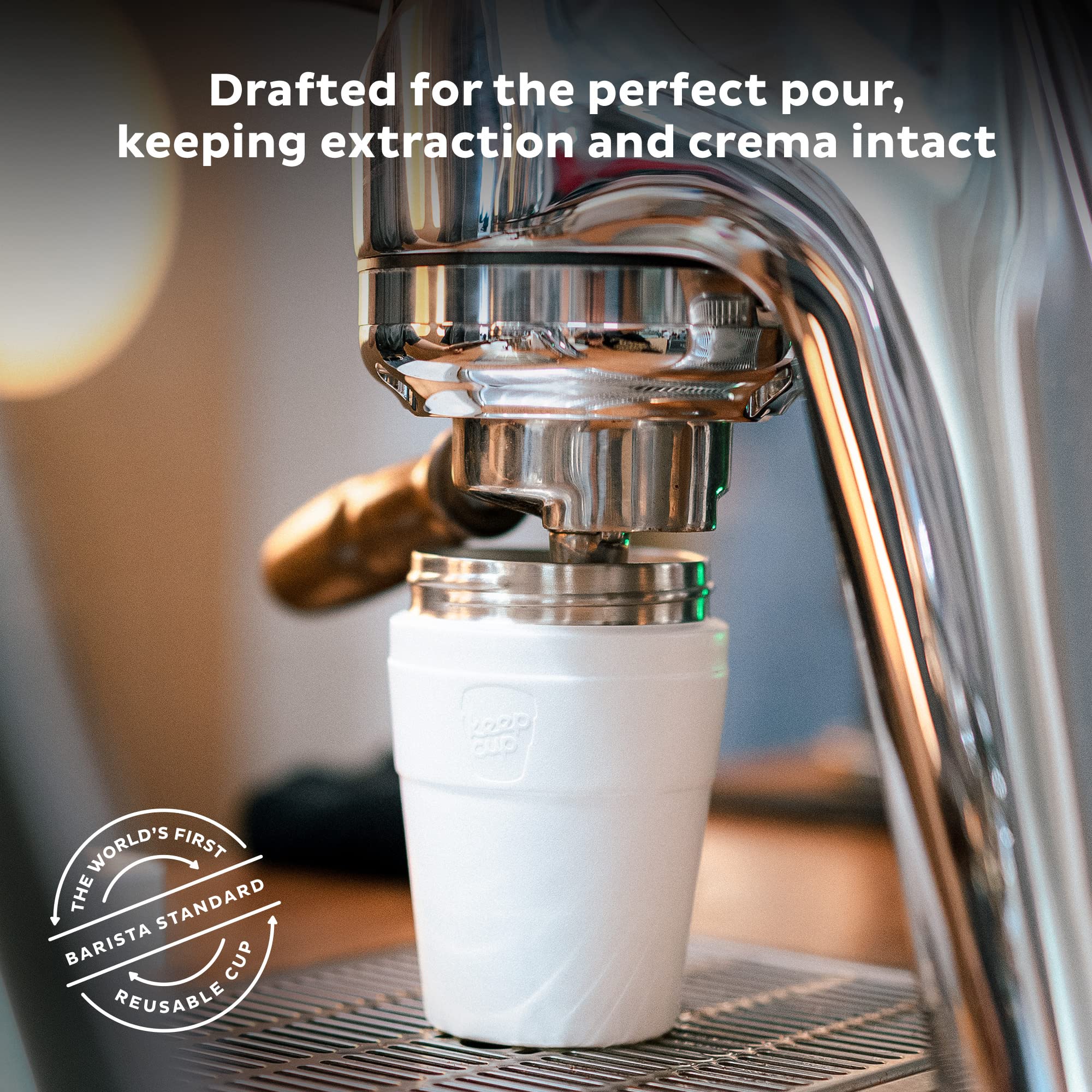 KeepCup Cup-to-Bottle Kit - Insulated Leakproof Travel Mug with Sipper Lid & Dual Open Water Bottle | 530ml Bottle to 12oz Cup - Calenture