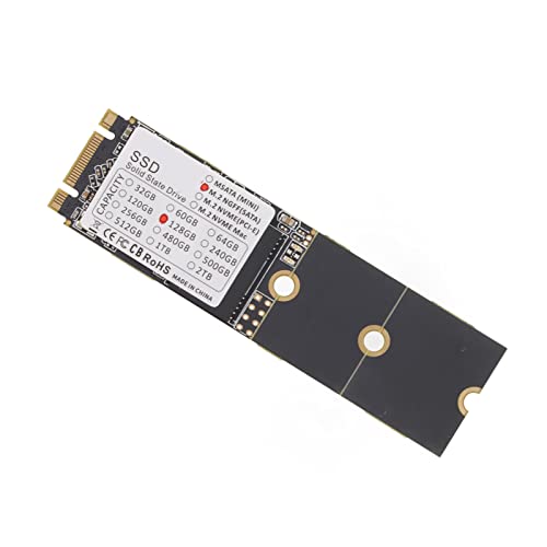 M.2 SSD,Internal Solid State Drive 64GB/120GB /128GB /240GB /256GB /480GB /512GB /1TB Optional,Universal SSD for Laptop Tablet PC M.2 NGFF SATA(128GB)