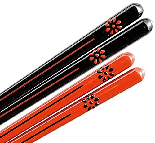 Kawaii 27920 Chopsticks, Chrysanthemum Komon, Lion Mai, Chopsticks Rest, Assortment, 9.1/8.3 inches (23/21 cm)