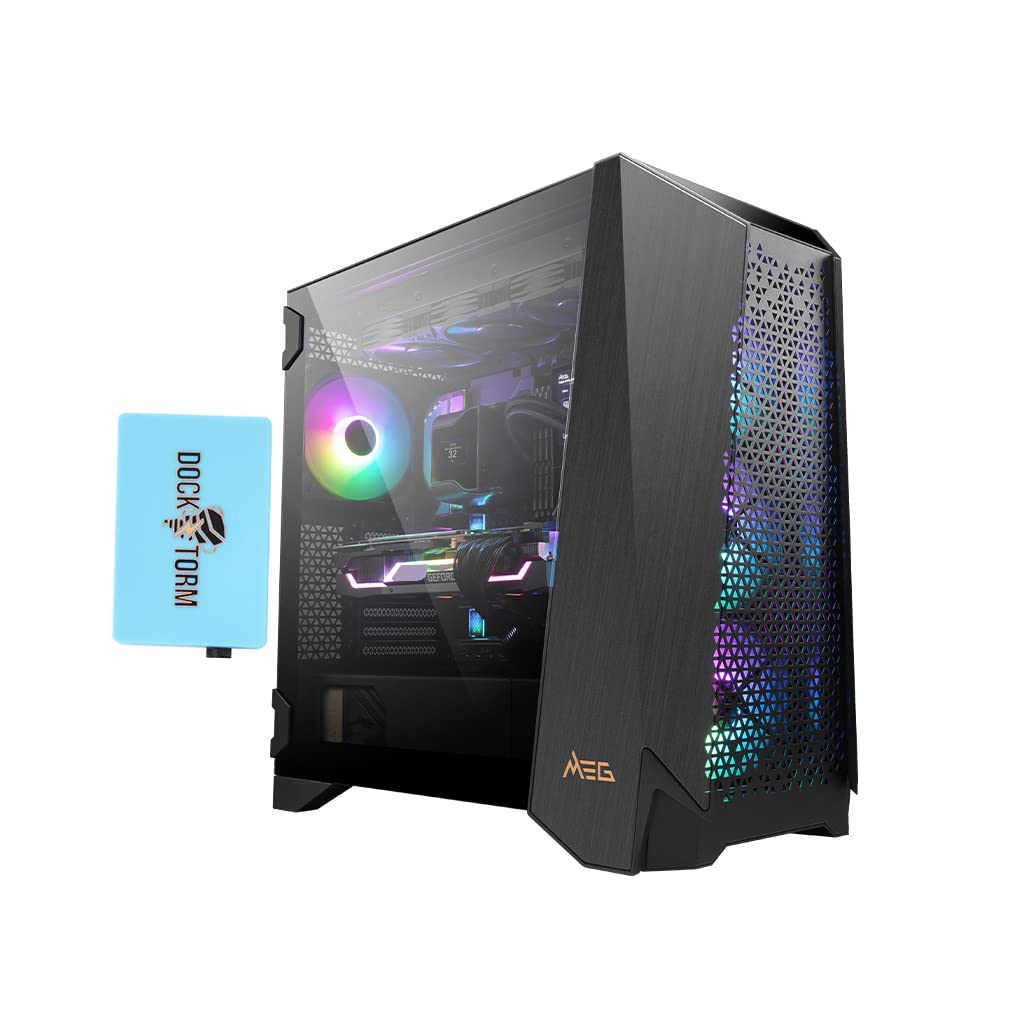 MSI 2023 Infinite RS Gaming Desktop PC 13th Gen (Intel i7-13700KF 16-Core, 64GB DDR5, 2x2TB PCIe SSD RAID 0 (4TB), GeForce RTX 4090 24GB, 120mm AIO, WiFi 6E, RGB Backlit KYB, Win11Pro) w/Hub