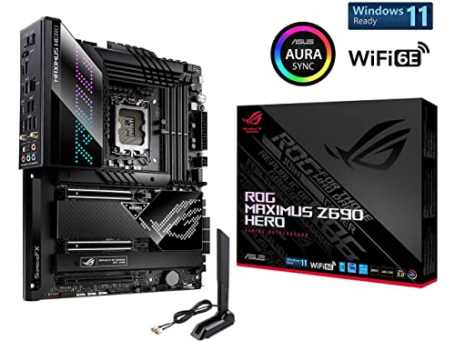 INLAND Micro Center Intel Core i9-12900K Desktop Processor 16 (8P+8E) Cores up to 5.2 GHz Unlocked LGA1700 Desktop Processor with ASUS ROG Maximus Z690 Hero DDR5 ATX Gaming Motherboard