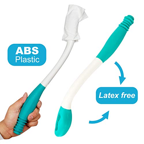 Kirimon Long Reach Comfort Toilet Wiping Aids Tools - Self Assist Bathroom Bottom Buddy Wiping Toilet Aid for Limited Mobility,Elderly, Pregnancy,Disabled, Arthritis,Shoulder or Back Pain,Surgery