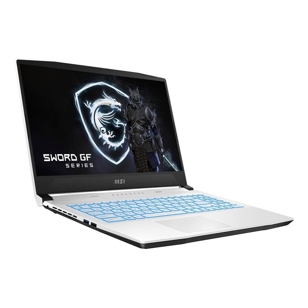 MSI Sword 3070Ti Gaming Laptop, 15.6" FHD IPS 144Hz, 12th Gen Intel 10-Core i7-12650H, GeForce RTX 3070 Ti, 64GB RAM, 2TB PCIe SSD, VR Ready, USB-C, RJ45, Backlit, White, SPS HDMI 2.1 Cable, Win 11
