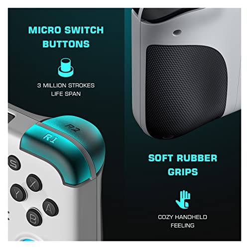 KONSEV Game Controller X2 Type-C Gamepad Compatible with Android Pubg Mobile Game Controller Gaming Joystick Compatible with Cloud Games Platforms xCloud, Stadia Game Accessories