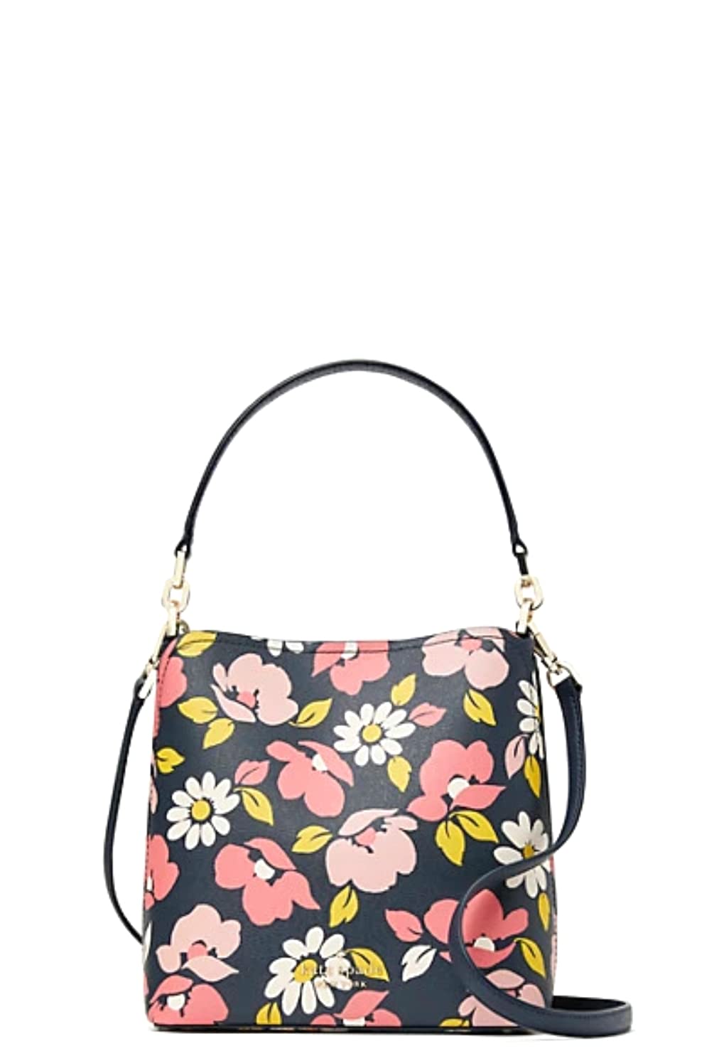 KATE SPADE DARCY FLEURETTE FLORAL SMALL BUCKET CROSSBODY SHOULDER BAG