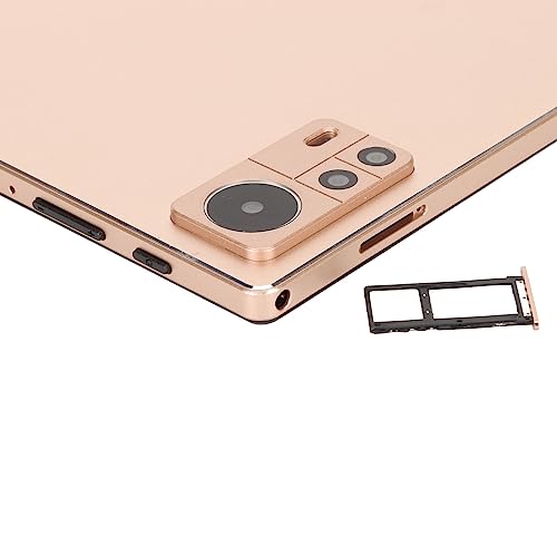 HEEPDD 10.1 Inch Tablet, 100-240V 2GB RAM 32GB ROM Tablet PC 2.4G 5G WiFi Front 5MP Rear 13MP 1280x800 Resolution Multifunction for 8.1 for Reading (Gold)