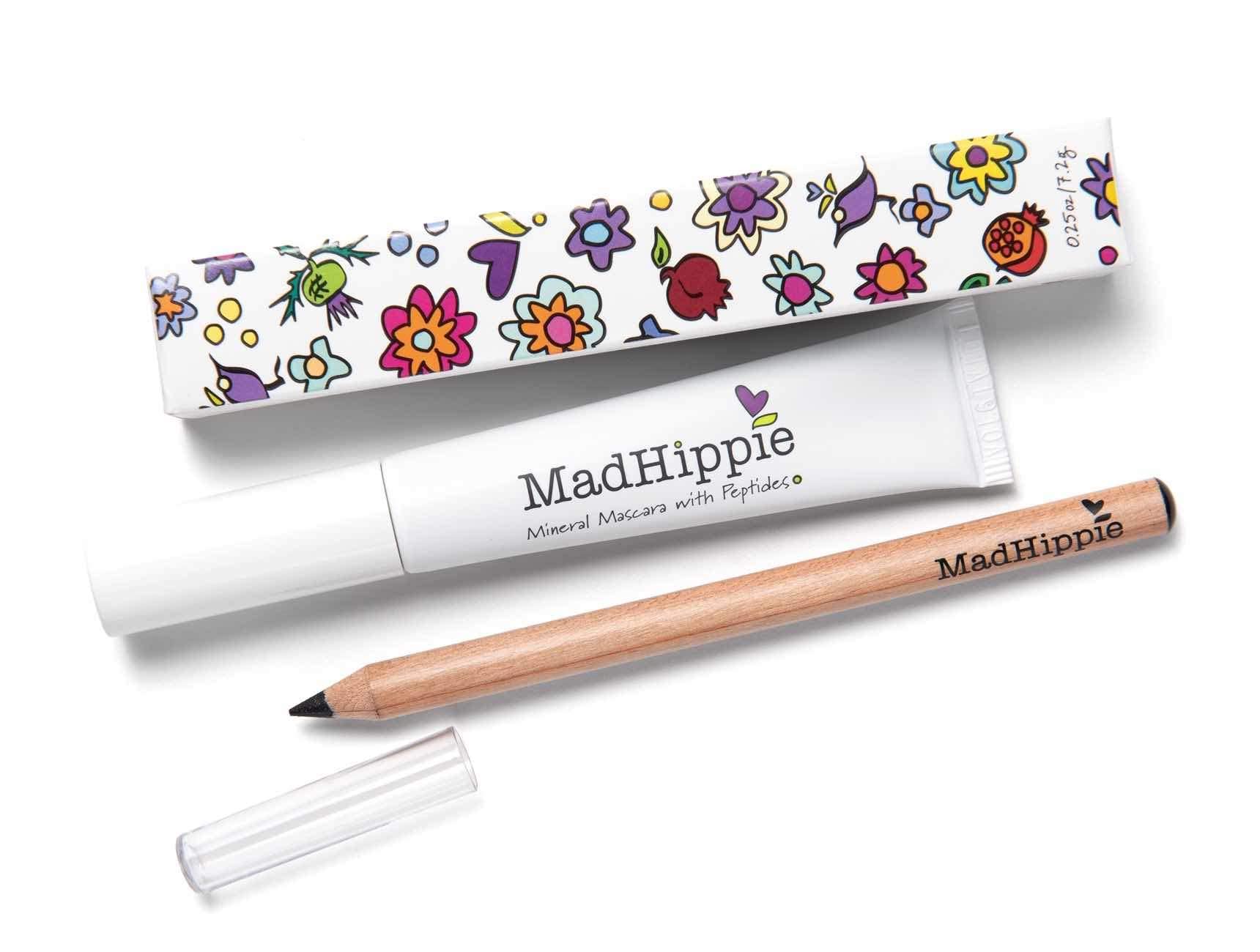 Mad Hippie Natural Makeup, Eye Pencil, Eyeliner, Eyebrow Pencil, Vegan Makeup, Easy to Apply, Soft & Blendable, Smudge or Define, Mineral Pigments, Black, .04 Oz