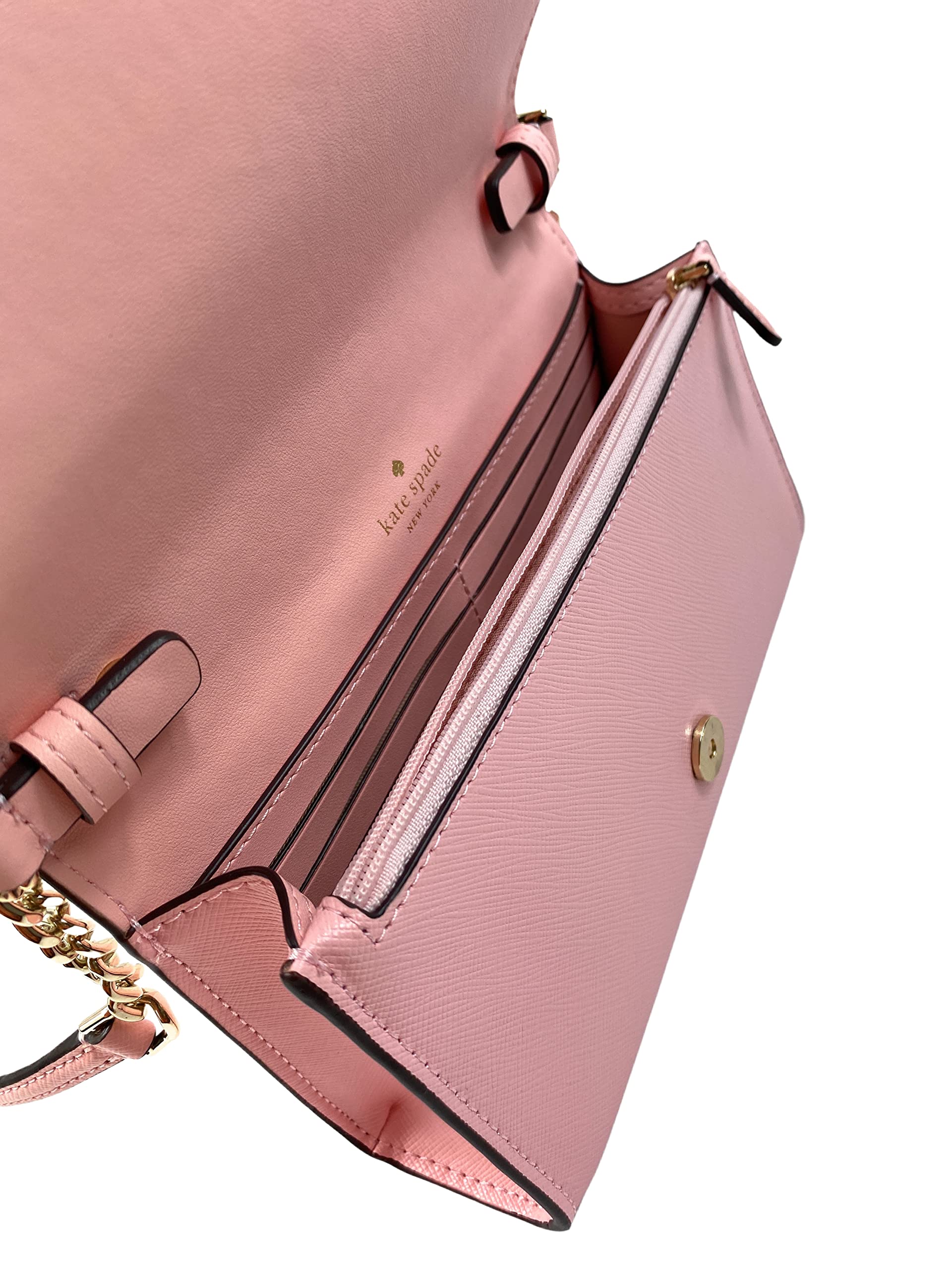 Kate Spade New York Staci Small Flap Crossbody in Chalk Pink