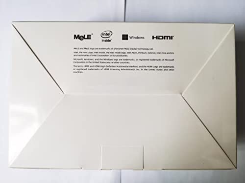 MeLE Quieter3Q Fanless Mini PC Celeron N5105 8GB 256GB, Windows 11 pro Tiny Desktop HDMI Gigabit Ethernet,Business Media Micro PC with Unlock Bios Auto Power on, SSD PXE VESA Mount