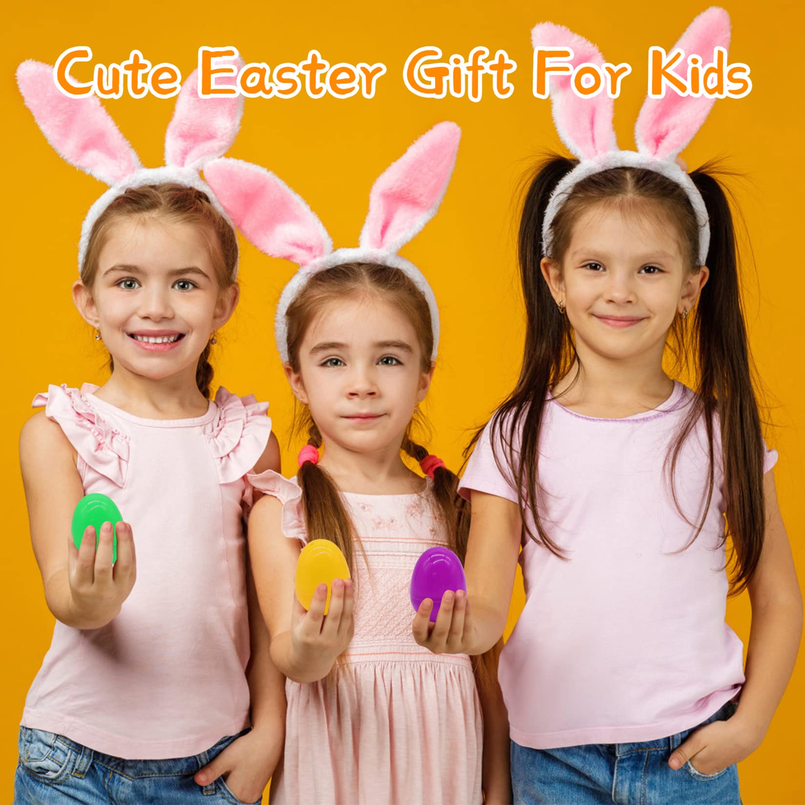 KOPHINYE Easter Eggs Filled with Mini Animal Plush Toy Set, 12 Pack Cute Stuffed Animal Keychain, Easter Basket Stuffed Animals for Easter Egg Hunt Party Supplies Favors, Easter Gifts for Kids