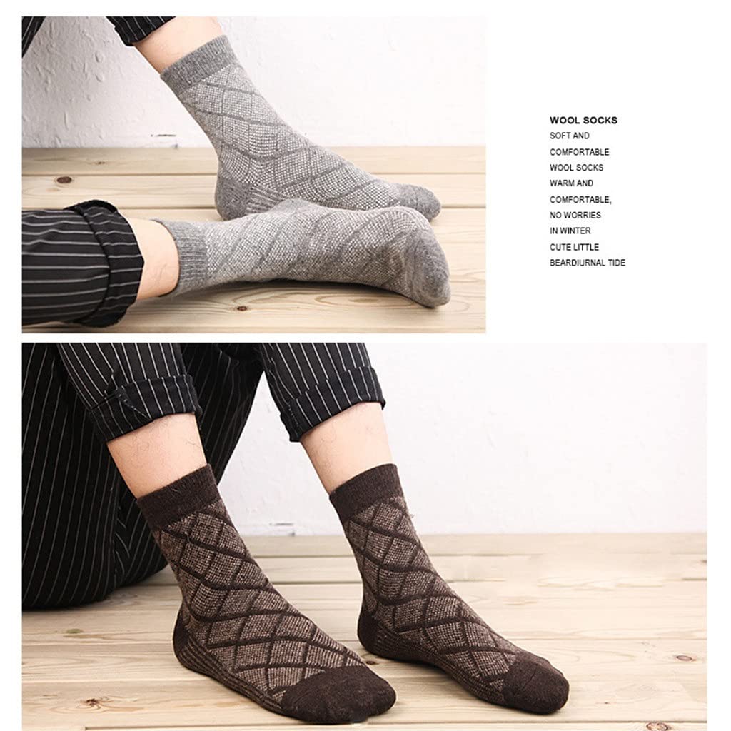JIESEING 10 Pairs/Lot Wool Socks Men Winter Cashmere Breathable Socks Men