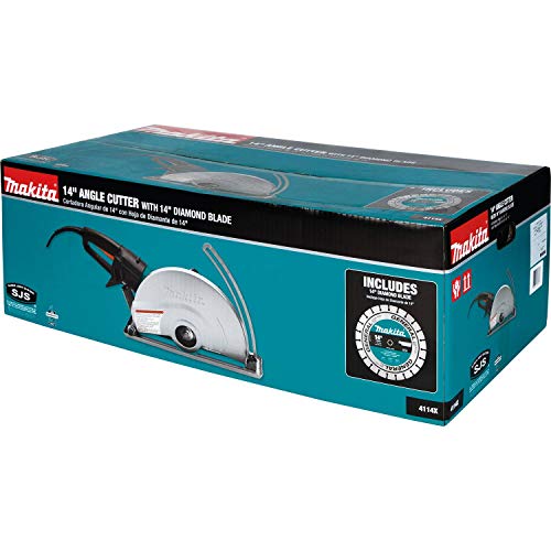 Makita 4114X 14" SJS™ Electric Angle Cutter, with 14" Diamond Blade