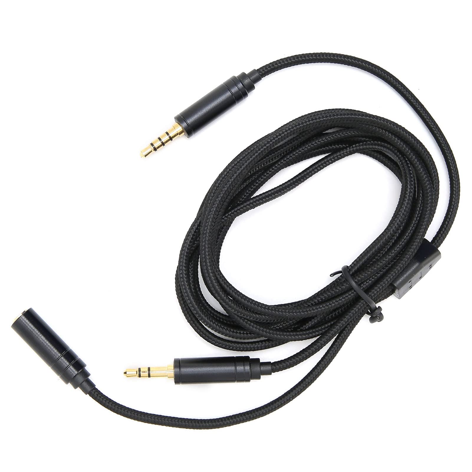 KOSDFOGE Chat Link Cable Party Record Chat Link Cable Compatible with Xbox One PS4 Switch Elgato HD60 S Black