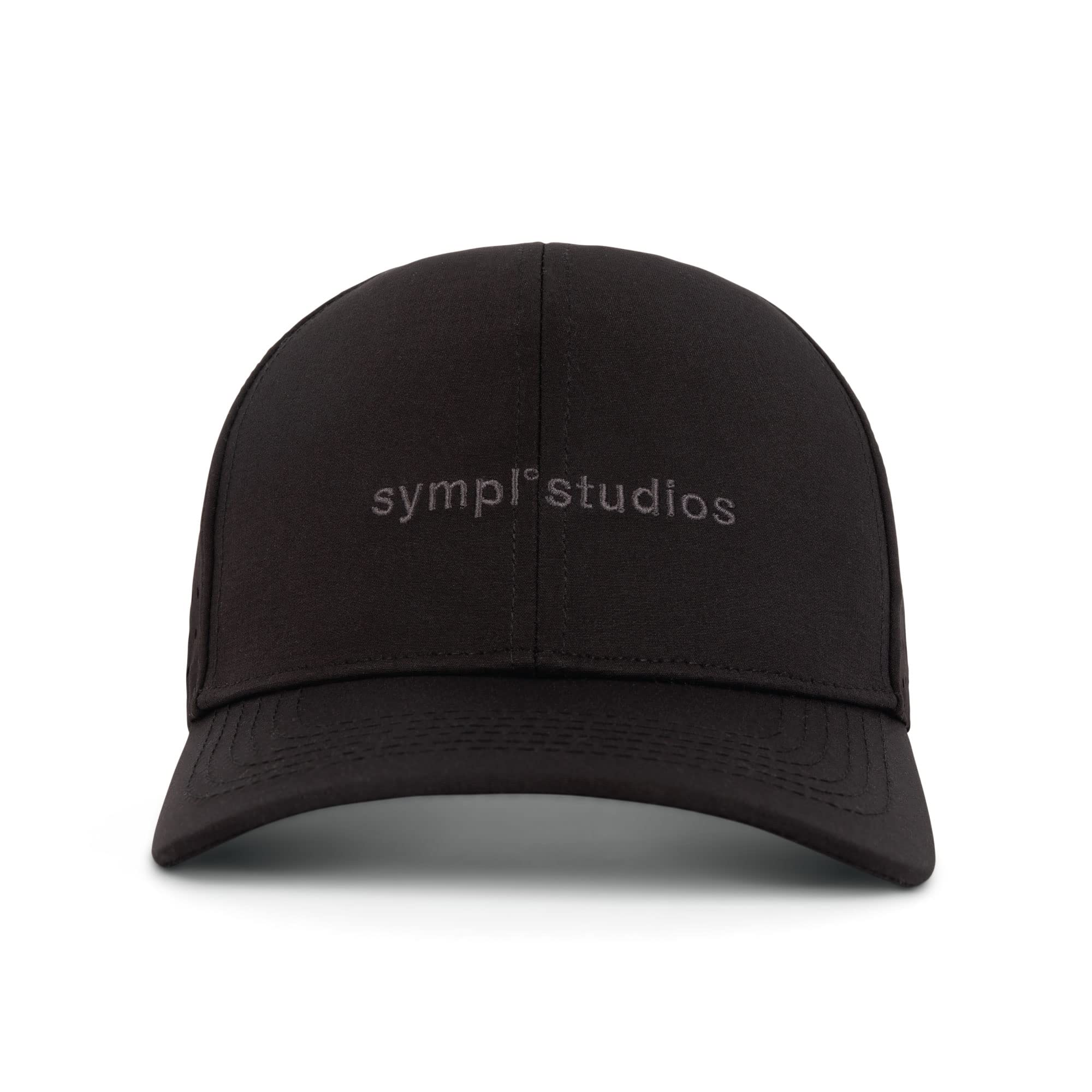 Hydro Waterproof Baseball Hat for A-Game Performance, Snapback 6-Panel Cap for Gym, Boat, Golf, Workout, Running, Sweat Resistant, One Size, Unisex Black