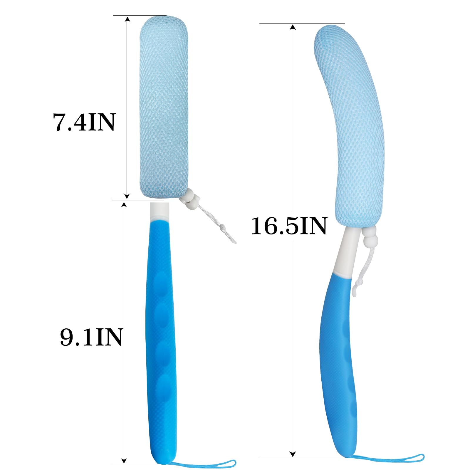 Leetye Mei Bath Brush Long Handle Shower Brush, Non Slip Handle Shower Brush, Long Handle Rear Frosted Shower Brush, Suitable for scrubbing and Bathing in Difficult to Reach Areas of The Body.