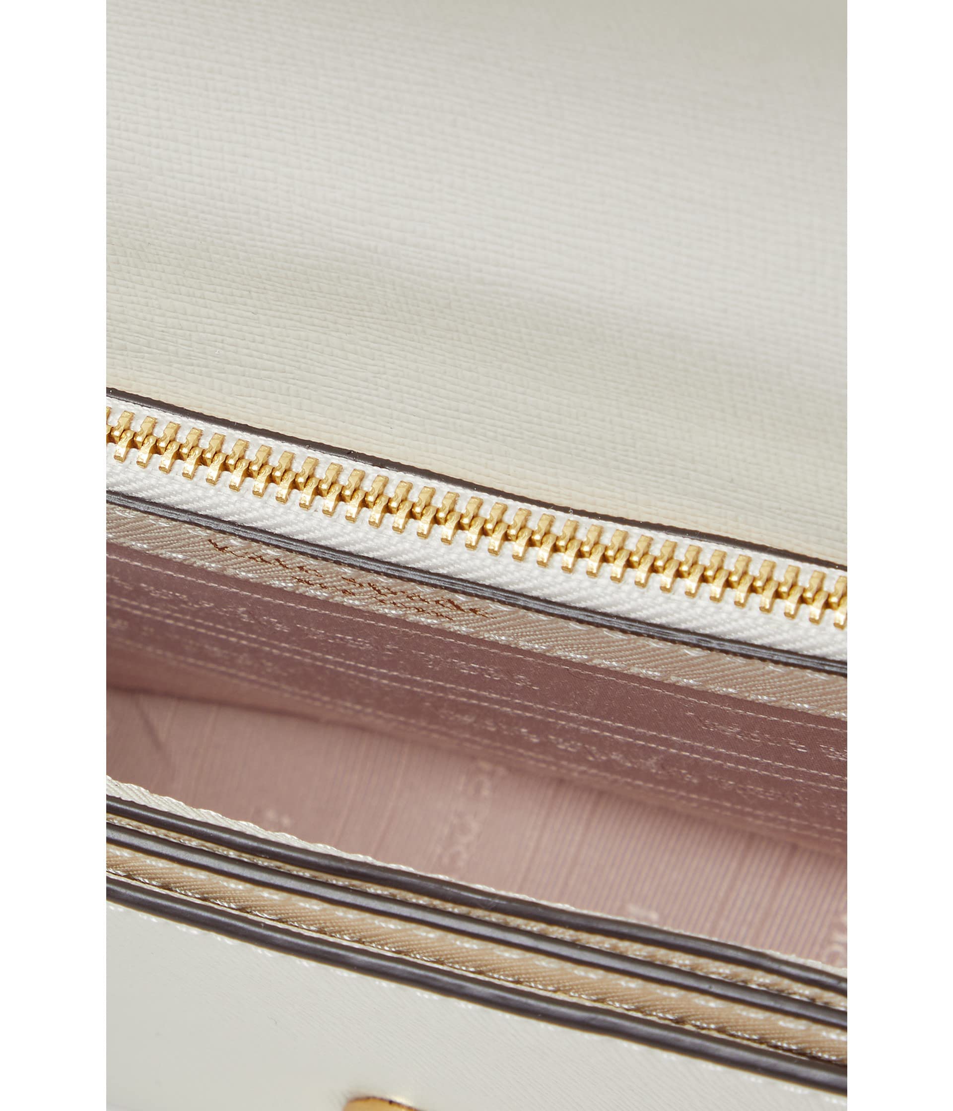 Kate Spade New York In Bloom Flower Appliqued Saffiano Leather Flap Chain Wallet Cream Multi One Size