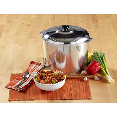 IMUSA USA Heavy Duty 13-Piece Cast Aluminum Cajun Cookware Set, Silver & USA Heavy Duty Cajun Aluminum Stock Pot 14 Quart, Silver