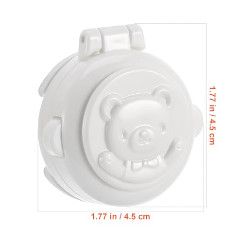 Homoyoyo 4Pcs Children Safety Button Security Lock Child Proof Car Computer Washing Machine Stove Key Start Button Protection Cover Baby Safety Lock Pressing Device