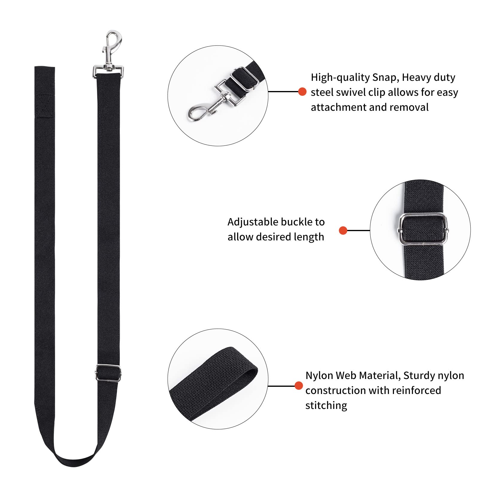 Premium Horse Blanket Sheet Leg Straps, 2 Pcs Adjustable 27.55" to 55" Length, Replacement Stretchy Belly Strap with Single Swivel Snaps