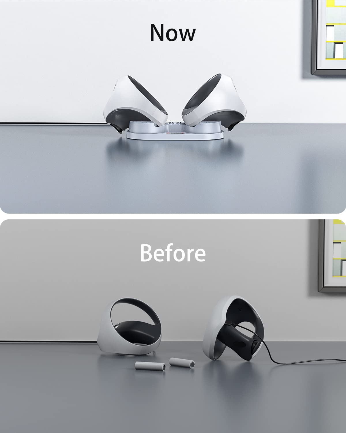 Intoval Charging Station for PlayStation VR2 Sense Controllers, PS VR2 Sense Controller Charging Station.