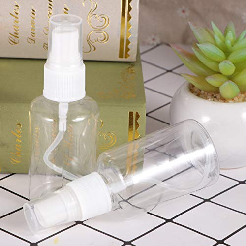 LEUYA 5pcs Fine Mist Sprayer Bottles Refillable Empty Small Spray Bottles Container Makeup Cosmetic Atomizers for Hand Cleaning Essential Oils Travel Perfumes Small
