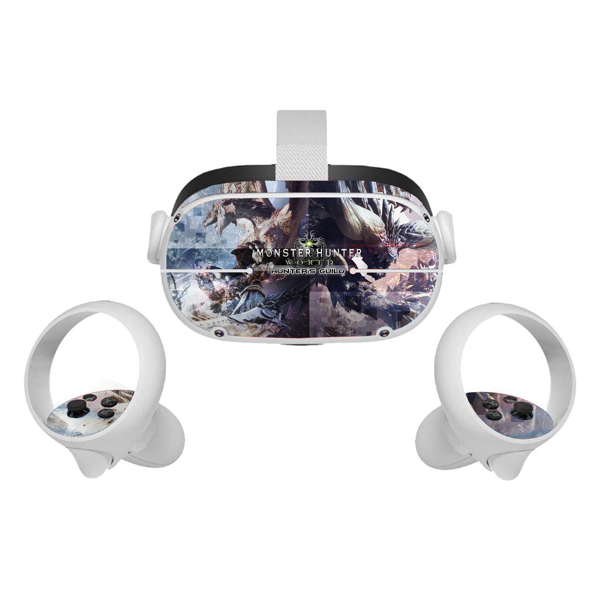 Hunter Beasts World Video Game Oculus Quest 2 Skin VR 2 Skins Headsets and Controllers Sticker Protective Decal Accessories