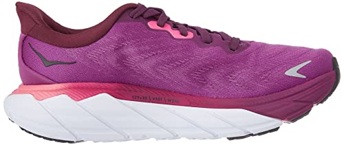 HOKA ONE ONE Women's Running Shoes, Grape Wine Beautyberry, 7