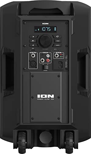 ION Audio Power Glow 300 Rechargeable Bluetooth Speaker System with LED Party Lights (Renewed)