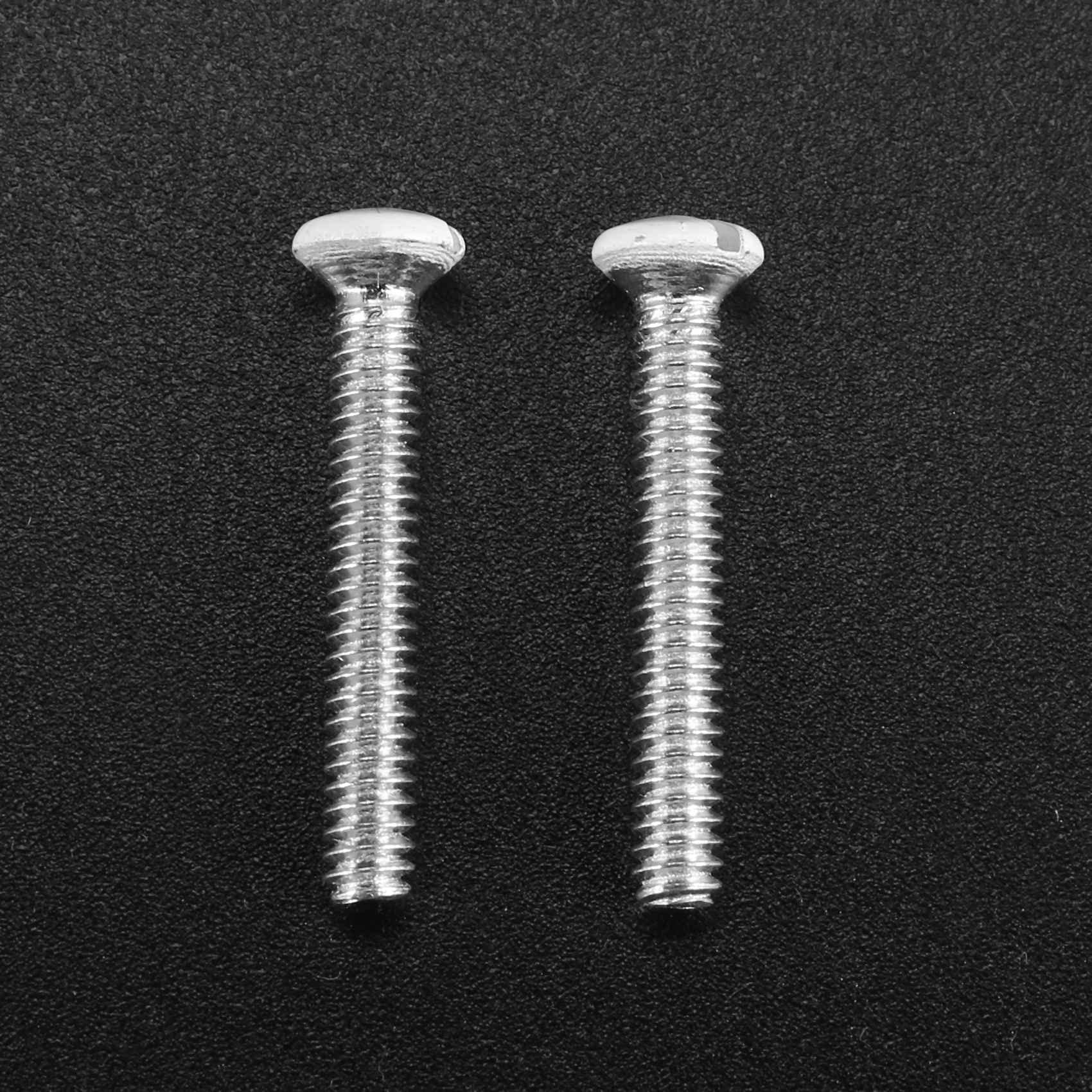 KVSERT 120 Pcs White Wall Plate Screws 1 Inch Long Slotted 6-32 Threads Switch Cover Screws Oval Head Milled Slot Screws Wall