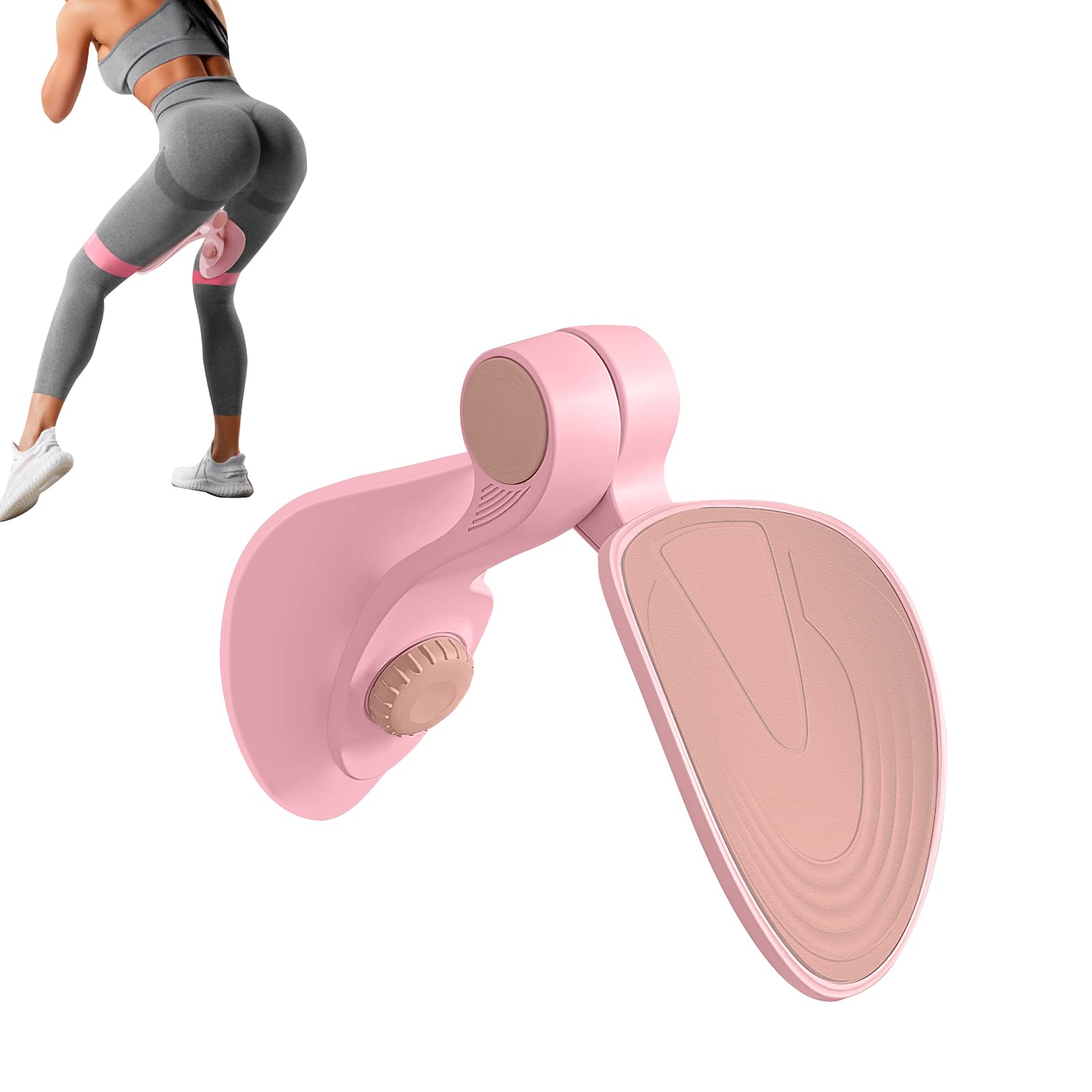 Jesonten Pelvic Muscle Exerciser,Kegel Exercises Device, Thigh Master ,Hip Trainer for Buttocks Correction, Inner Thigh Exerciser, Postpartum Pelvic Repair, Pink