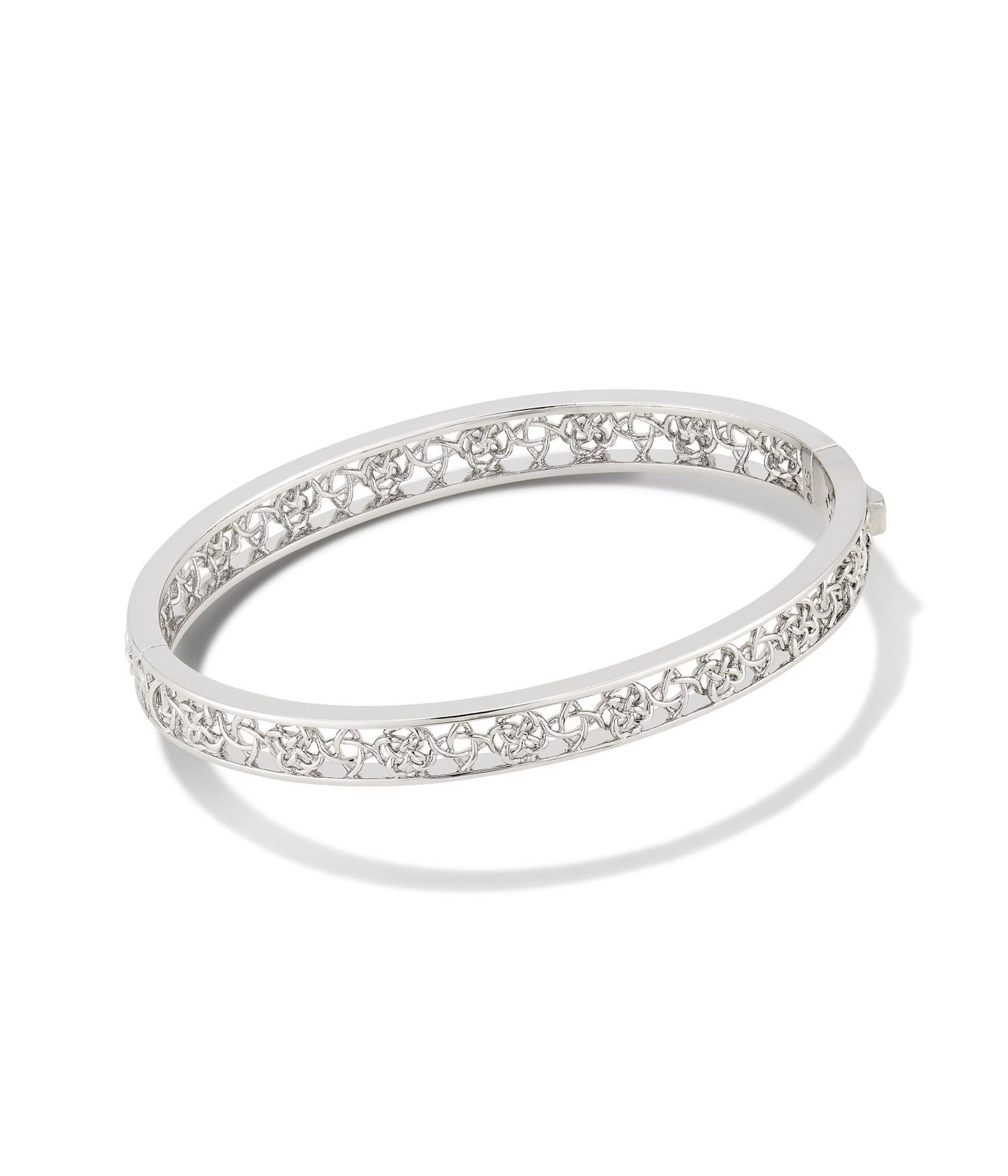 Kendra Scott Kelly Bangle Bracelet Silver LG