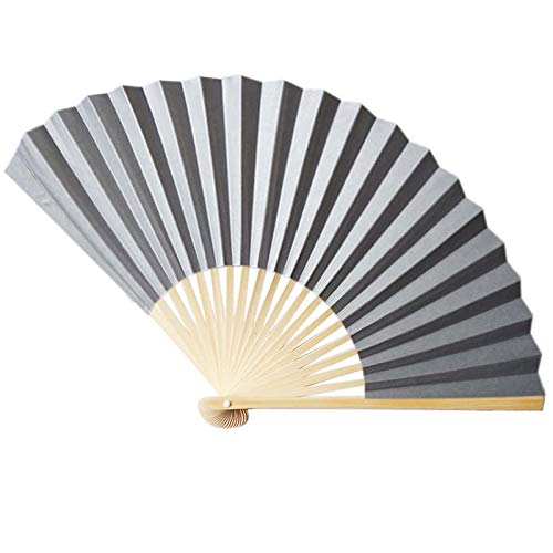 Hand Fans Folding fan Solid Hand Held Paper Fans Bamboo Folding Fans Handheld Folded Fan for Party Hand Fan Cool Bamboo Flower Personalized (Color : G)