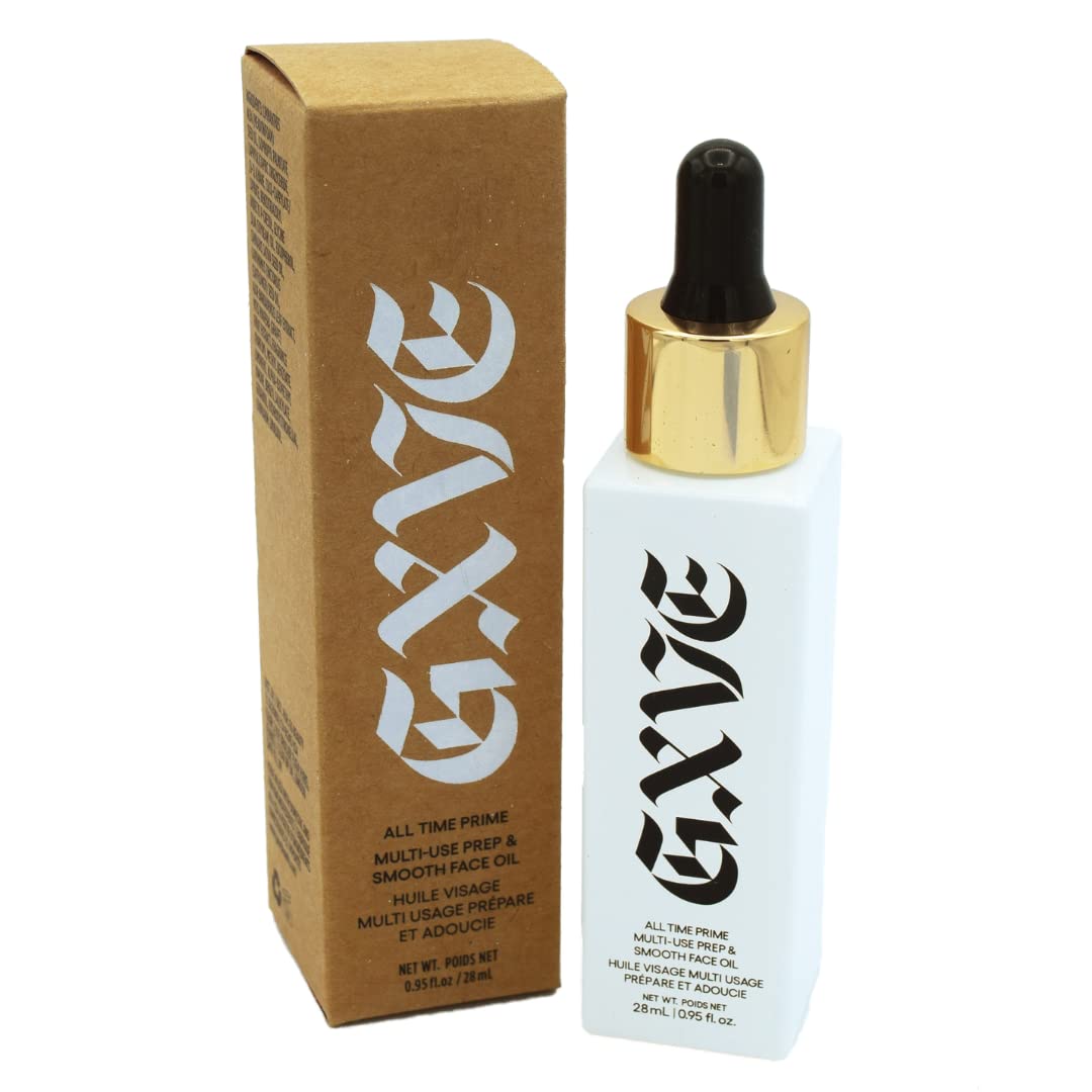 GXVE All Time Prime Clean Hydrating Prep & Smooth Face Oil, Clear