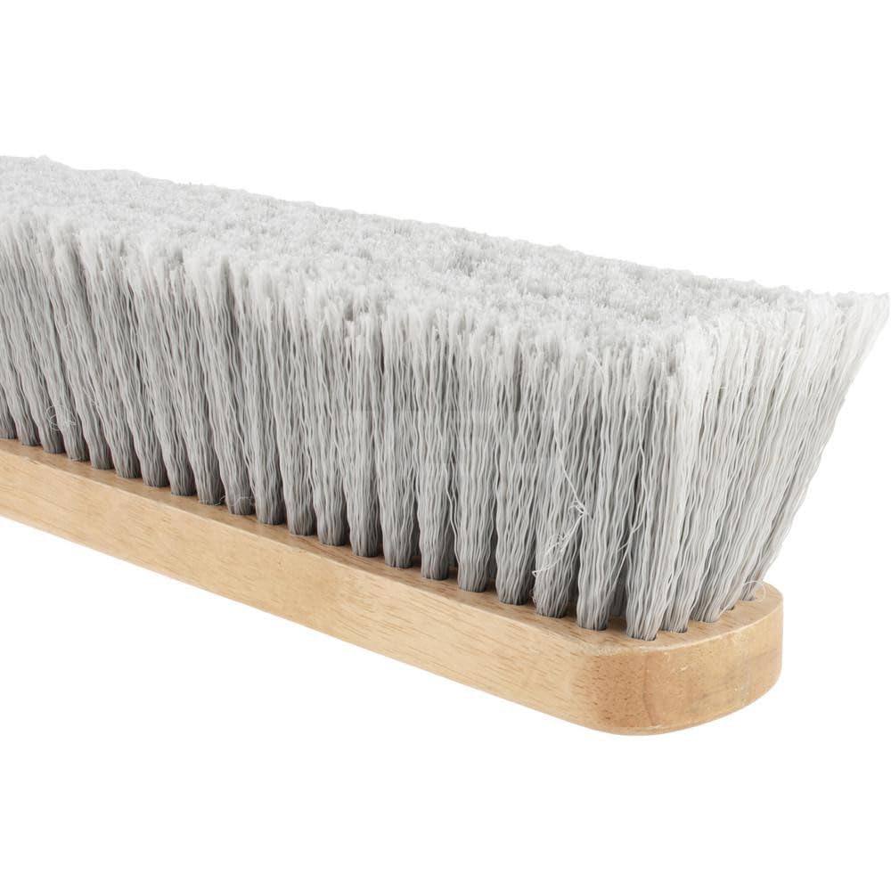 PRO SOURCE Fine-Sweep Push Broom Head with Threaded Wood Block: 24 inch Wide