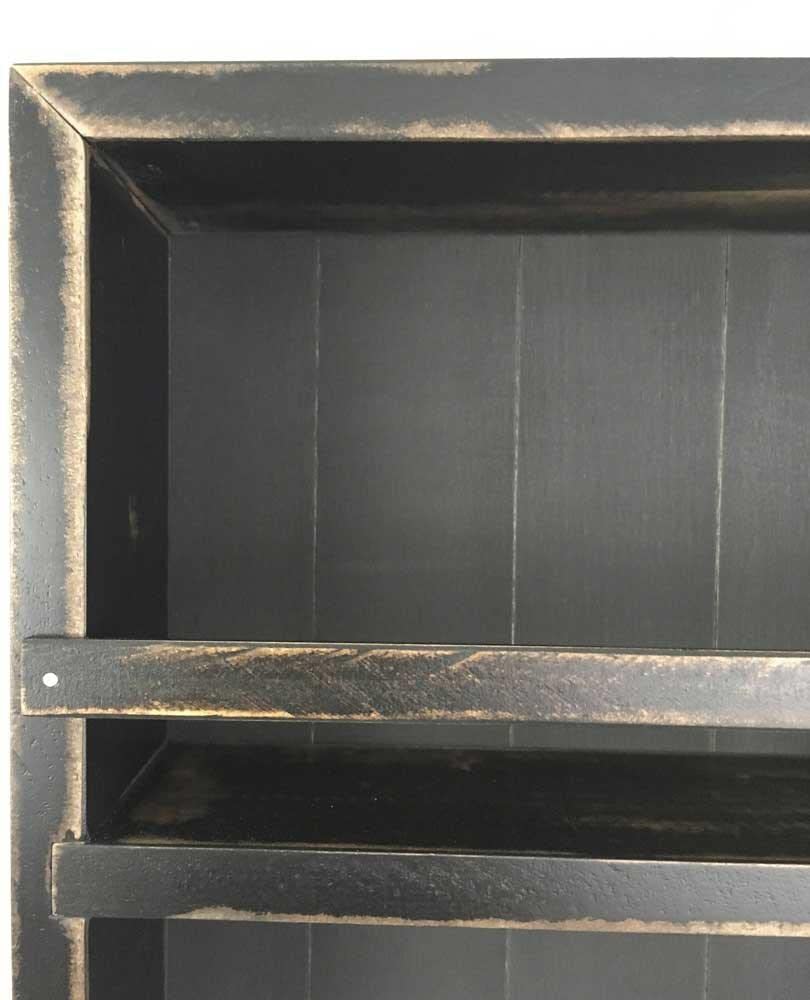 Mansfield Cabinet No. 102 - Solid Wood Spice Rack Cabinet Khaki Green/Mustard Yellow