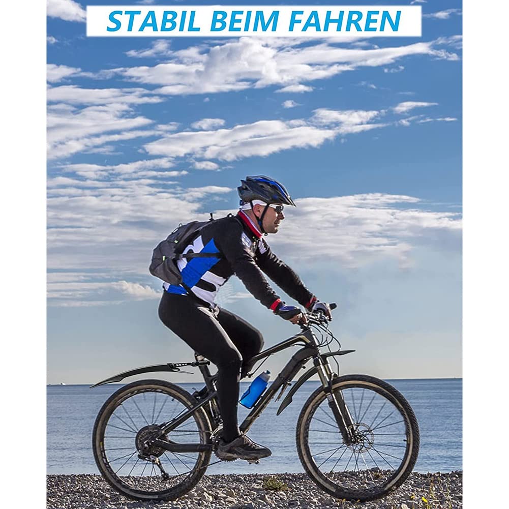 Jteyult Mountain Bike 26-29 Inches Mudguards, Bicycle Front Rear Mudguard,Protection Against Splash Water & Dirt