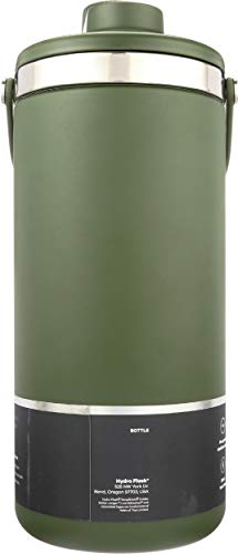 Hydro Flask 128 oz. Oasis Water Jug - Stainless Steel, Reusable, Vacuum Insulated - Leak Proof Cap, Olive