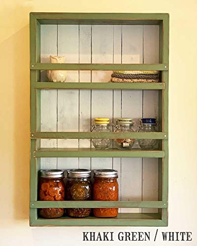 Mansfield Cabinet No. 102 - Solid Wood Spice Rack Cabinet Black/Black