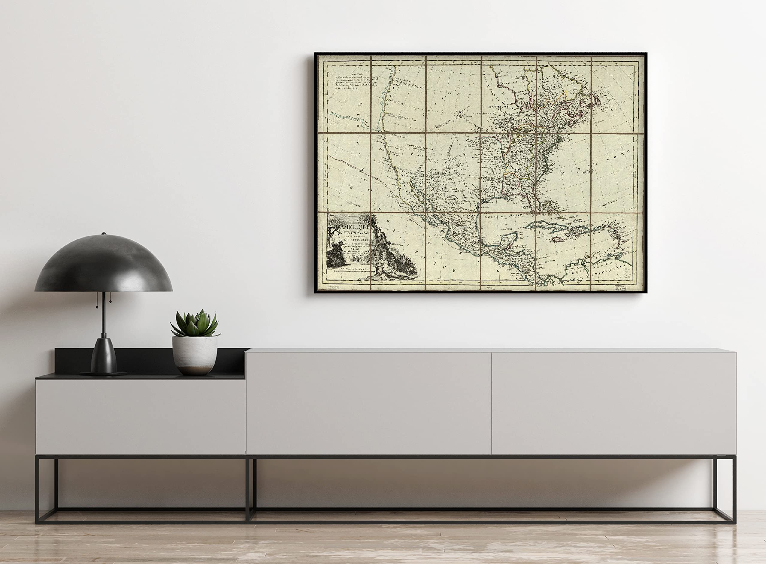 INFINITE PHOTOGRAPHS 1788 Map| North America| L'Amerique septentrionale, ou se remarquent les etats UNIS. M