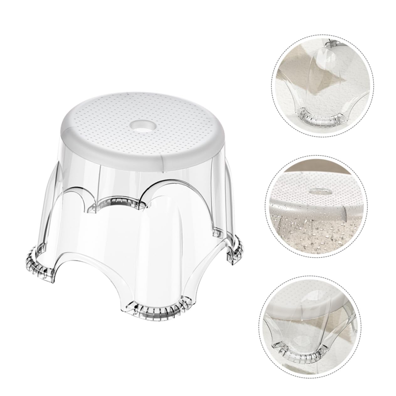 MERRYHAPY Bathroom Stool Footstool Ergonomic Stool Bench for Shower Toilet Stool Stools Shoes Changing Stool Shoe Changing Stool Thicken The Bench Pedal Step Stool Small Stool The Pet
