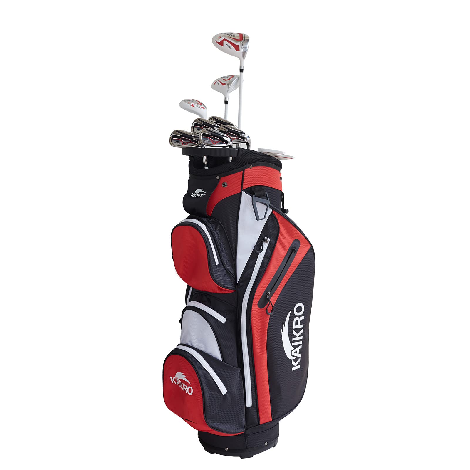 KAIKRO Complete Golf Clubs Set,Women Golf Clubs Set for Right Hand & Stand Bag,Lady’s Complete Golf Club Package Set,Red
