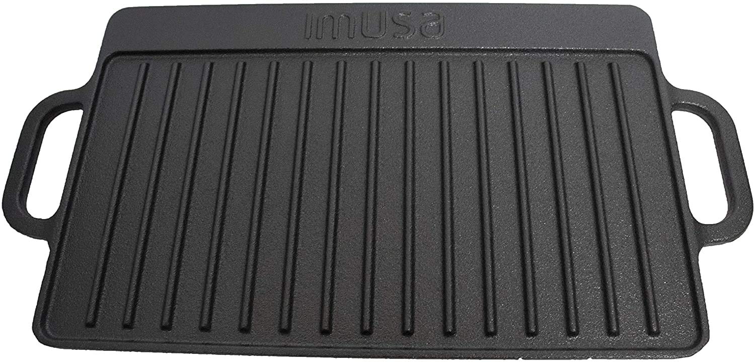 IMUSA USA CORONA-189Y 12.5" Cast Iron Reversible Griddle