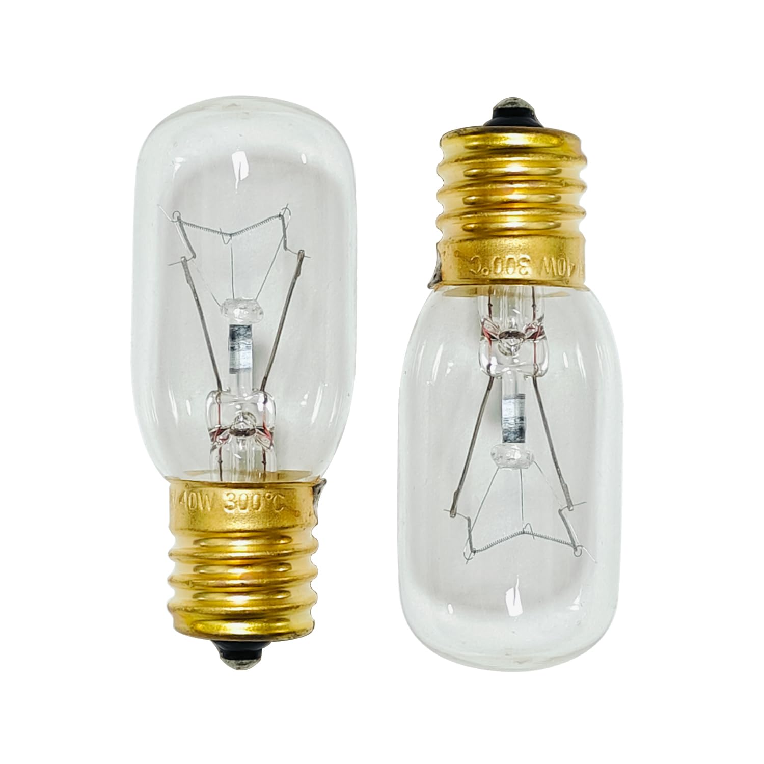 Light Bulb for Whirlpool Microwave - Microwave Light Bulb Fits for Whirlpool Maytag GE Amana Over The Range Hood Microwave, Dimmable with 125V 40W E17 Base, Kitchen Night Light