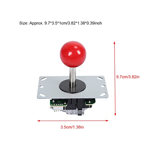 KOSDFOGE Game DIY Kit 30/24 Cassette Button, 5P Rocker Single Kit Black USB Core Board Arcade Kit,Joystick Controller Zero Delay (Red)