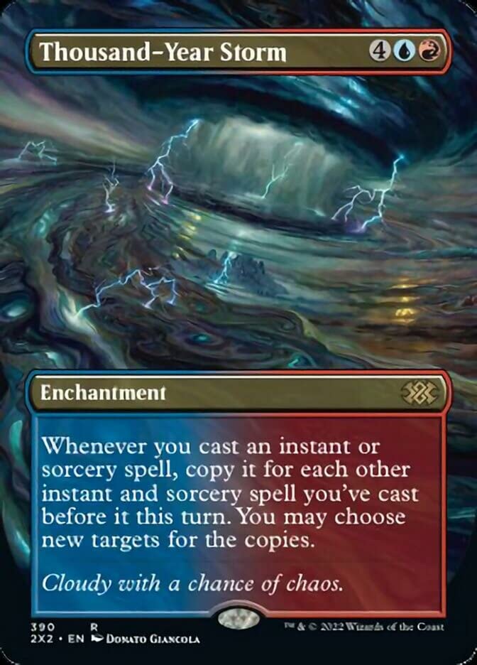 Magic: the Gathering - Thousand-Year Storm (390) - Borderless - Foil - Double Masters 2022
