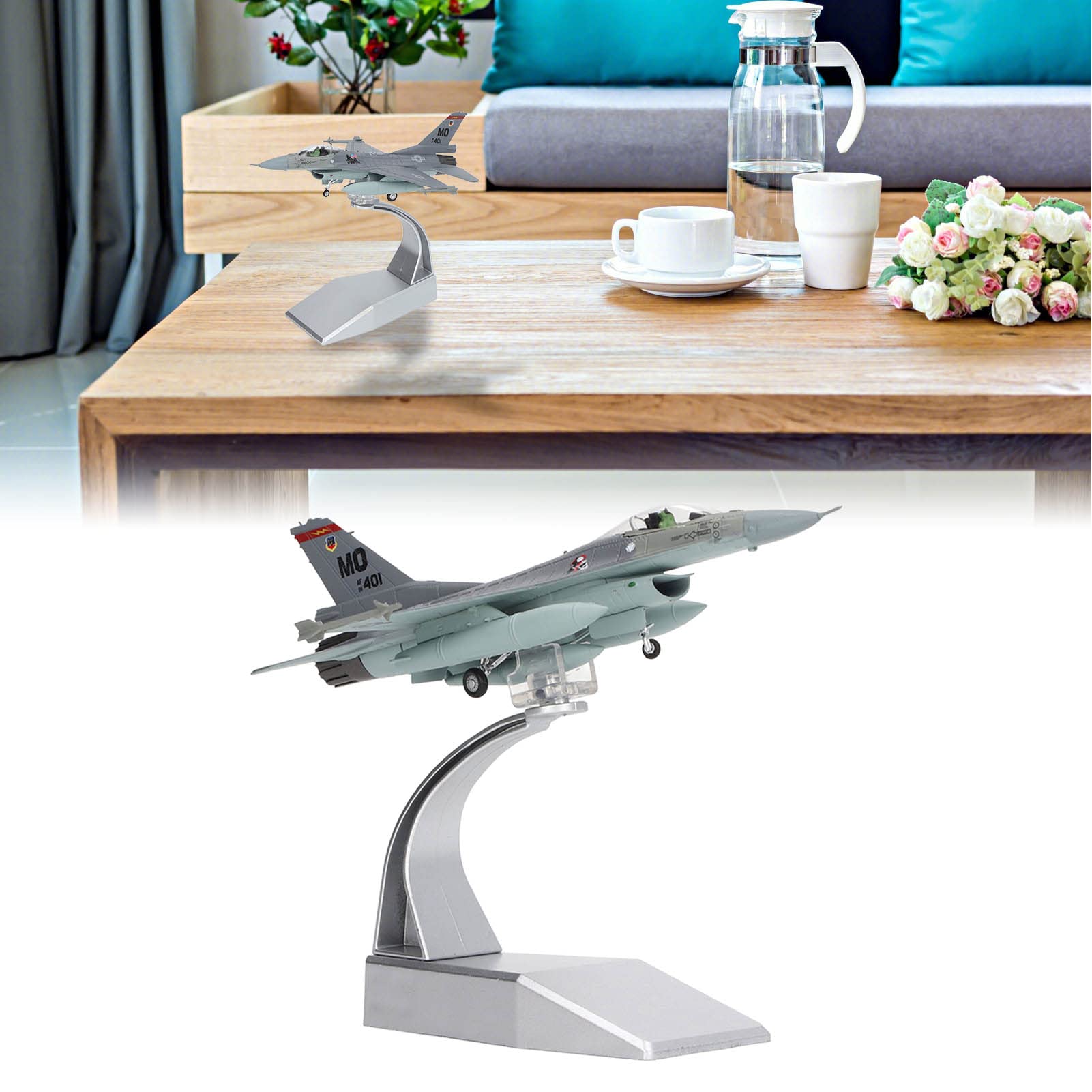Keenso 1:100 Alloy Diecast Plane Model,Fighter Jet Models Model for Commemorate Collection or Gifts